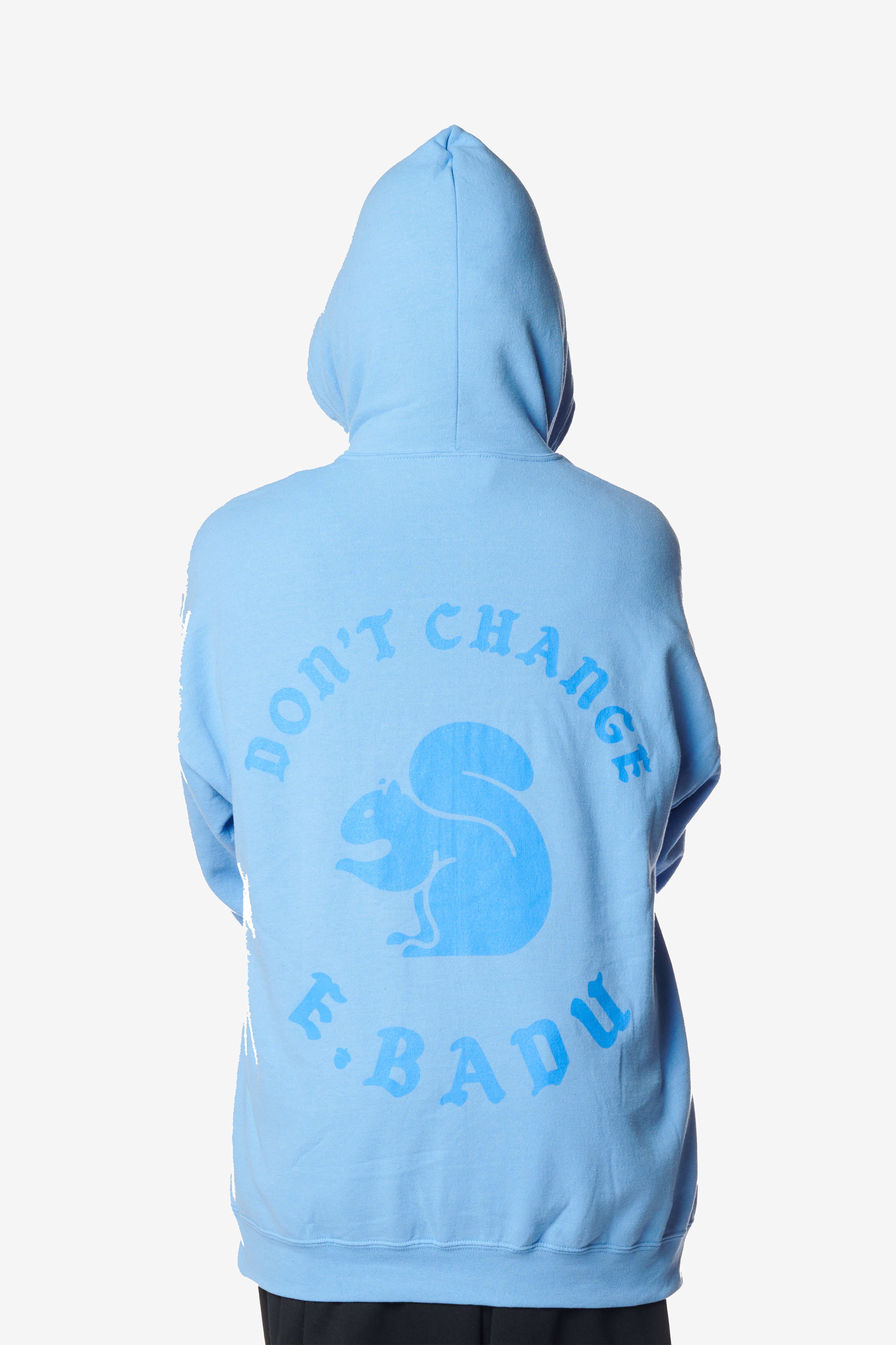 Don't Change Squirrel Zip-Up Hoodie - Blue – Badu World Market