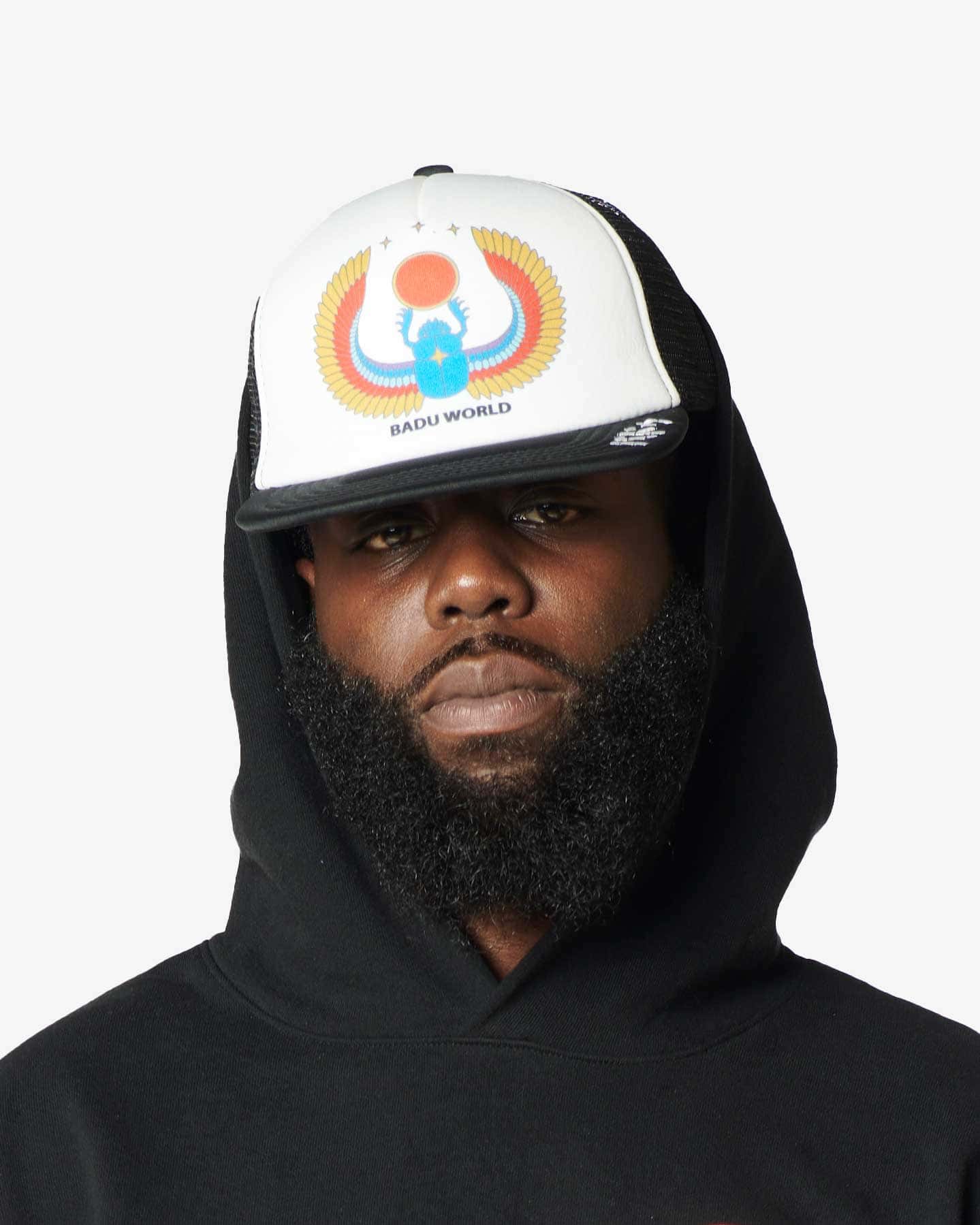 BADU x SUPA Winged Scarab Trucker Caps - Black – Badu World Market