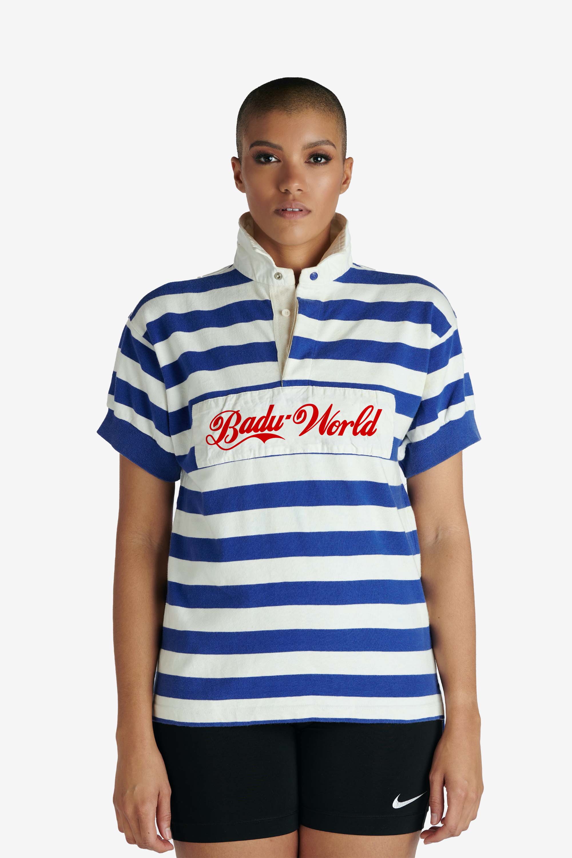 Badu World Retro Rugby - Blue – Badu World Market